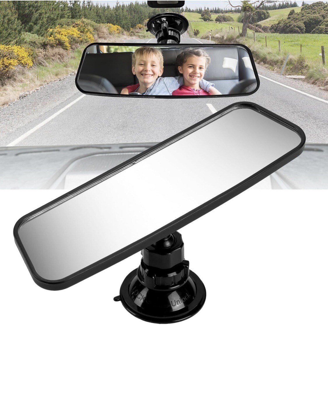1 X Roadster Car Windscreen Mirror Wide Rear View for sale online | eBay