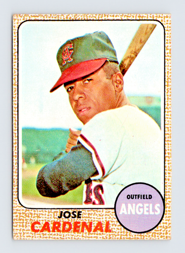 1968 Topps Card, #102 Jose Cardenal, California Angels | eBay