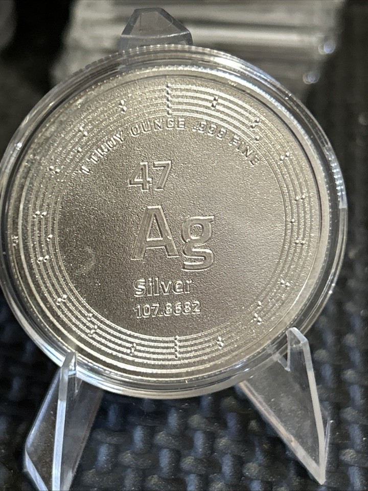 Elemetal - Ag Element 47 - 1 oz .999 Silver Bullion Coin - rare | eBay UK