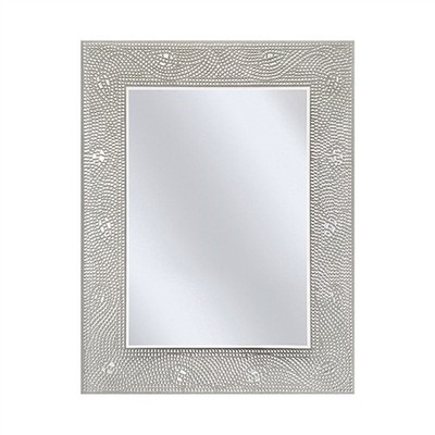 Rectangle Bathroom Vanity Mirror Mosaic Crystal Floral Border | eBay