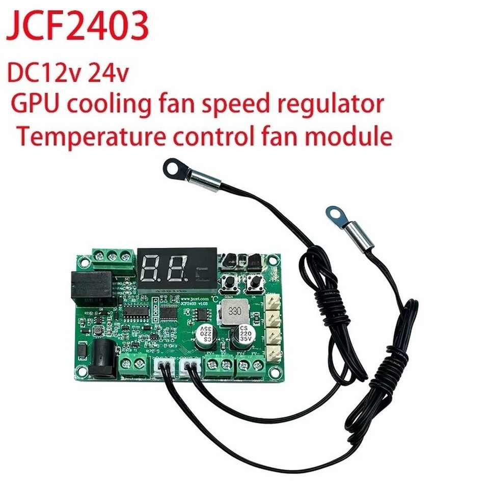 JCF2403 Fan Control Unit with Wide Input Range 9V-30V for PC Cooling ...