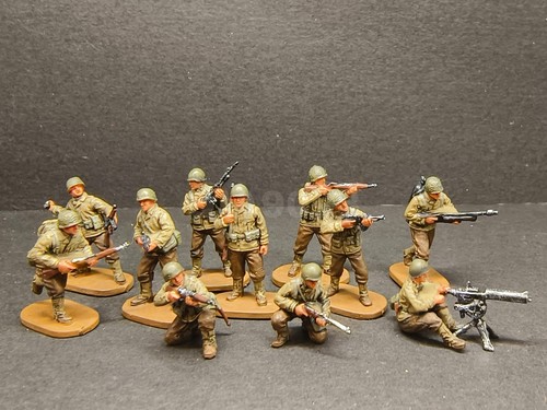 New 1/72 Scale WWII US Army European Battlefield 11 PCS Soldiers ...