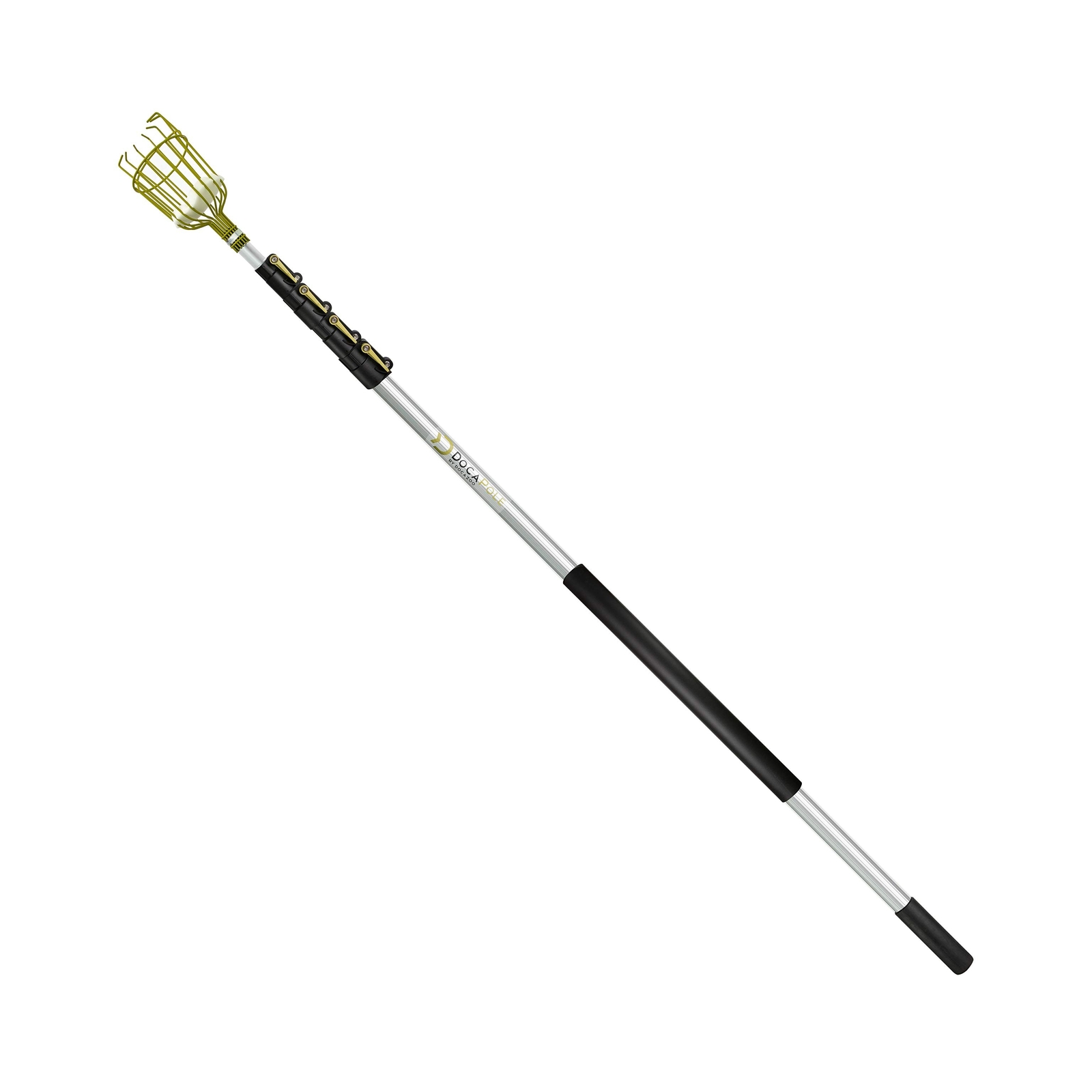 DOCAZOO Docapole Fruit Picker Basket w/ 6-24 ft Telescopic Extension ...