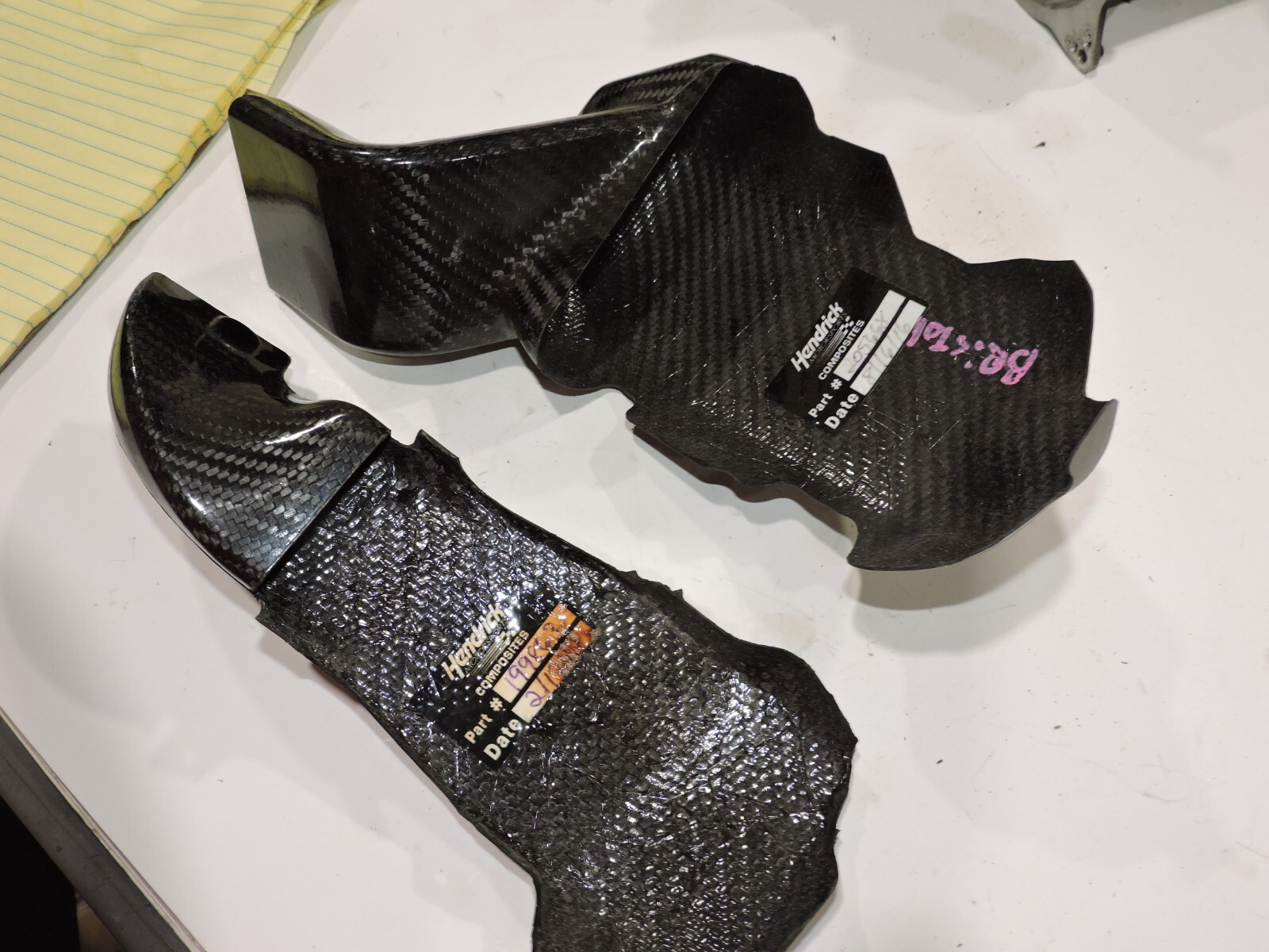 Assorted Hendrick Carbon Fiber brake caliper cross over ducts NASCAR ...