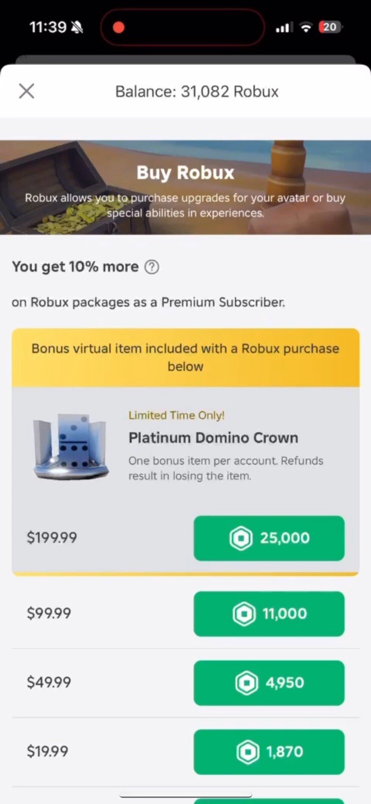 CHEAP ROBUX 10K | Clean | MSG ME FIRST | eBay