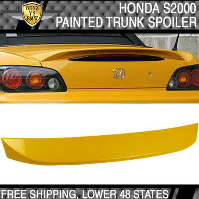 USA Stock 00-09 S2000 AP2 ABS Trunk Spoiler Painted Rio Yellow Pearl ...