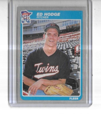 1985 Fleer #280 Ed Hodge Minnesota Twins | eBay