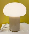 Ikea DEJSA Table Lamp Beige/Opal Glass Mushroom Modern 11" + LED Bulb ...