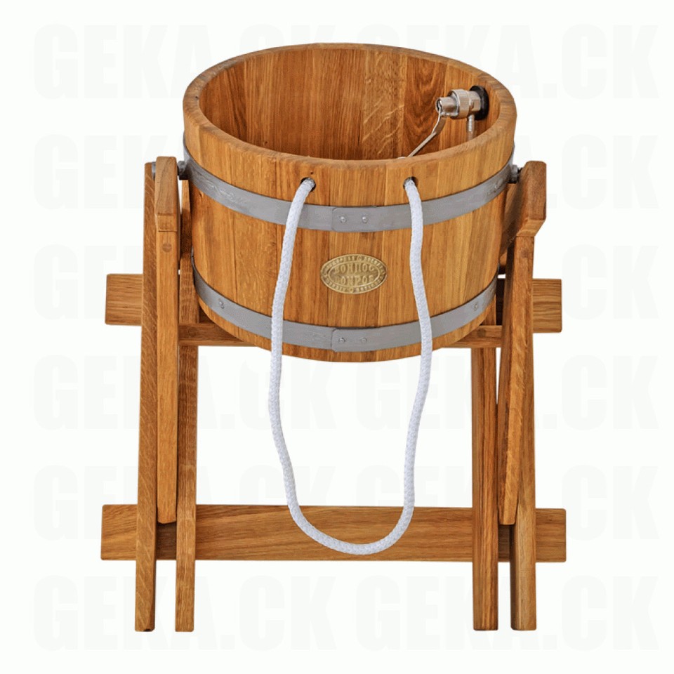 OAK Wood Sauna Bath Bucket Shower 10L / 23L SPA Pool Waterfall | eBay