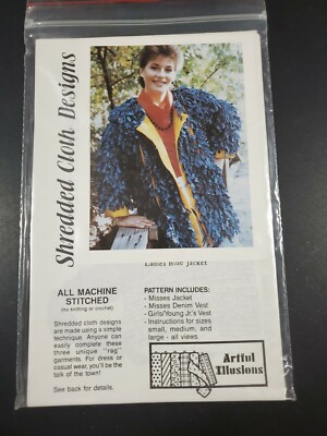 LADIES RAG JACKET VEST PATTERN SIZE S-L UNCUT FREE SHIPPING | eBay