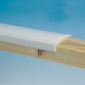 25MM WHITE PLASTIC U SHAPE CAPPING STATIC CARAVAN WINDOW TRIM EDGING X ...