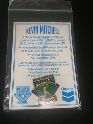 Kevin Mitchell Seattle Mariners ~Chevron Collector's Pin | eBay
