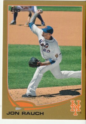 Jon Rauch 2013 Topps Gold 1881/2013 New York Mets | eBay