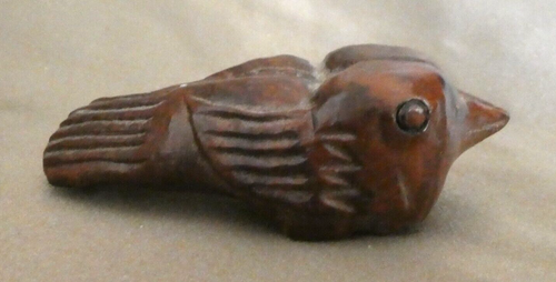 Vintage Japanese Netsuke Hand Carved Wood Birds 2 1/8" | eBay