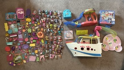👀 Huge LPS Lot ~ Littlest Pet Shop Lot ~ 68 Pets Plus 130+ Accessories ...