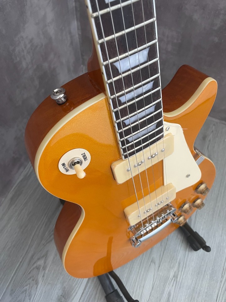 LP Electric Guitar Chrome Plated Hardware P90 Pickup Gold Finish | eBay
