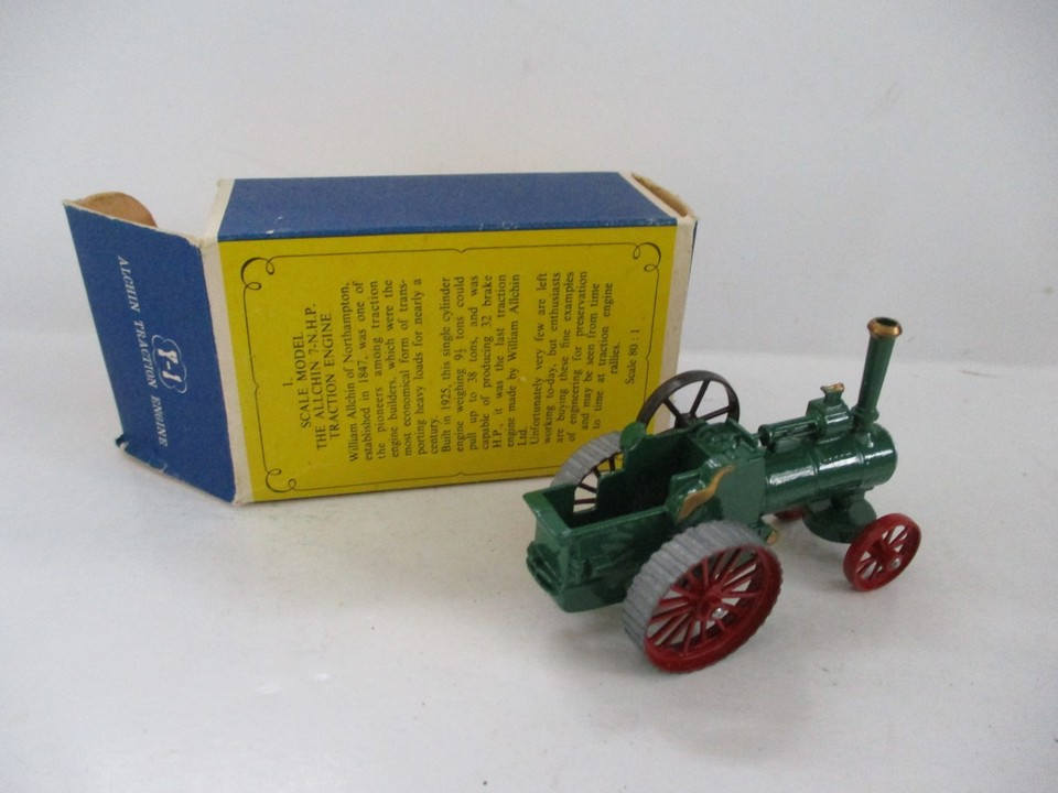 Matchbox Lesney Yesteryear Y-1 All chin Traction Engine- SILVER BOILER ...