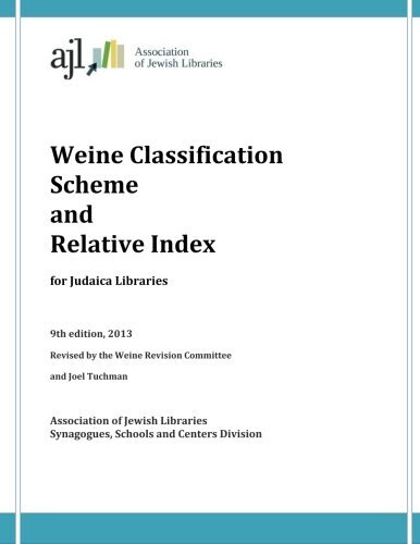 WEINE CLASSIFICATION SCHEME AND RELATIVE INDEX: FOR By Association Of ...