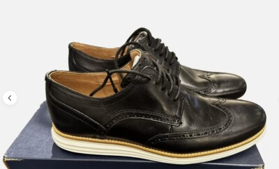 NIB Men's Oxford Cole Haan Original Grand SHWNG - Black / White | eBay