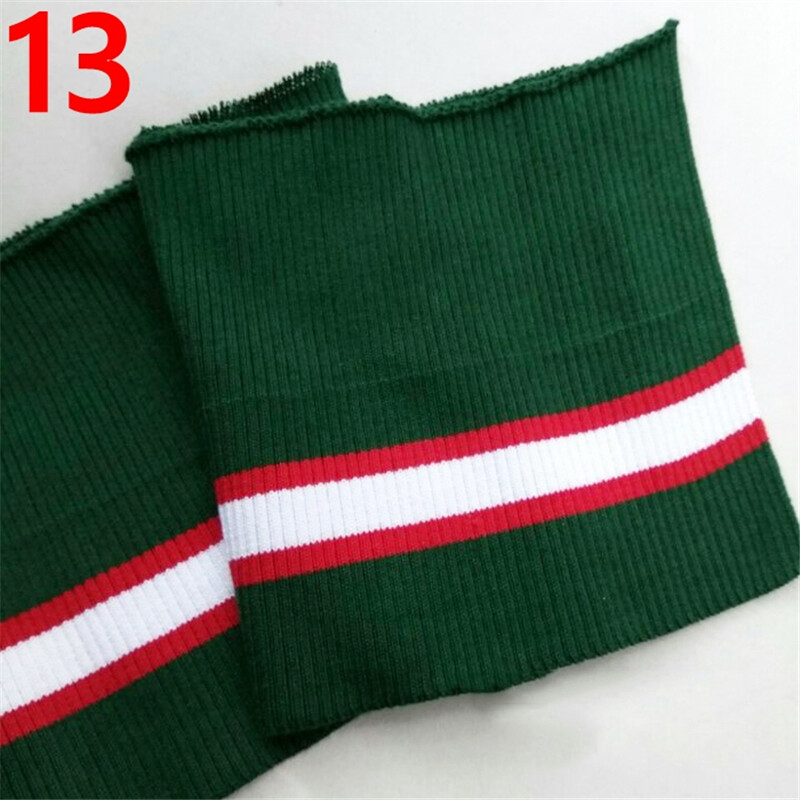 80*15cm Stretch Knit Striped Rib Fabric DIY Waistband Cuff Collar Trims ...