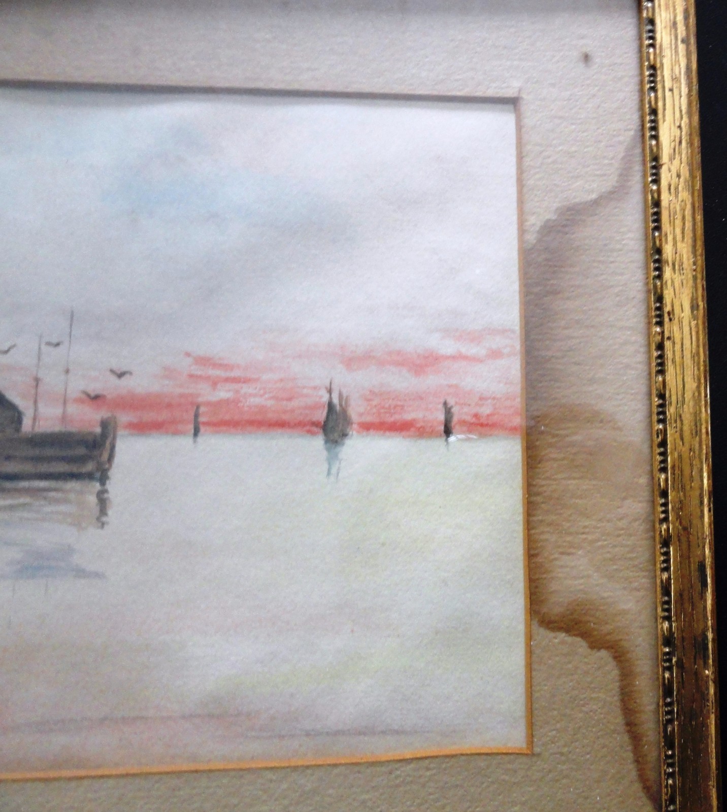 Florence Perry Watercolor New England Shoreline Copy of Original ...