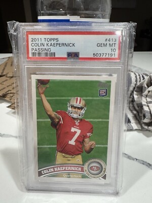 2011 TOPPS PASSING #413 COLIN KAEPERNICK ROOKIE RC PSA 10 San Francisco ...