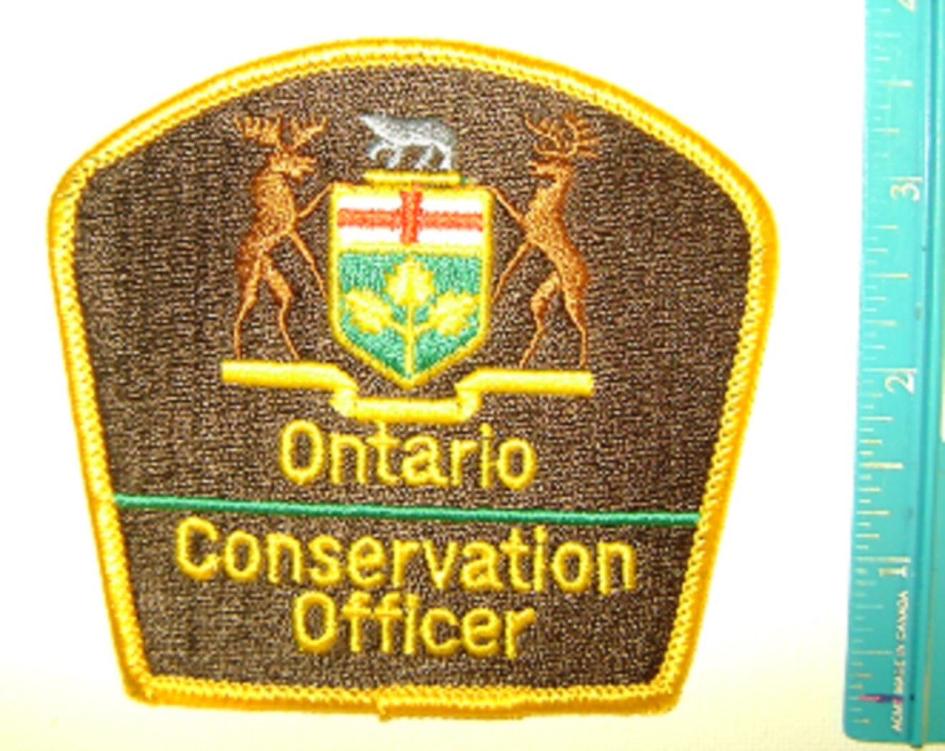 ONTARIO MNR CONSERVATION OFFICER PATCH L+F,Ministry of Natural ...