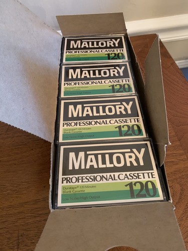 Mallory professional cassette tapes lot of 12 New in Original box ...