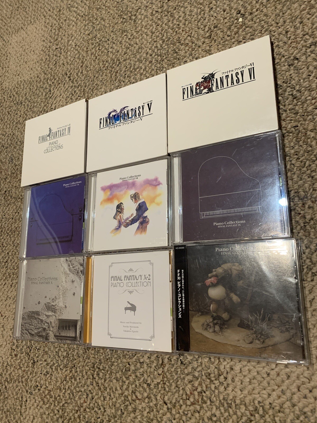 Final Fantasy soundtrack ost PIANO COLLECTIONS IV V VI VII VIII IX X CD ...