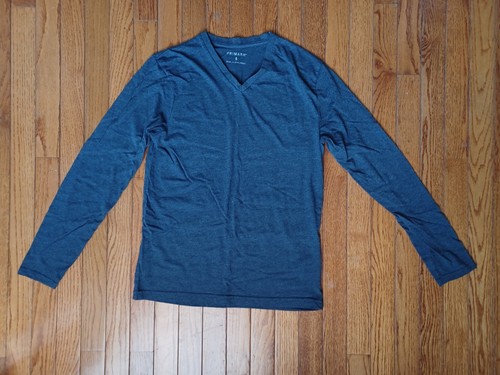 Primark Dark Blue Navy Long Sleeve Top Base Layer Unisex Sz S Cotton ...