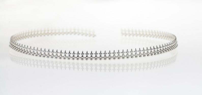 12 inch Gallery Pattern wire - 6.6mm Sterling silver 935 Decorative ...