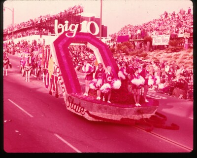 Vintage 1971 Film Slide 35mm Rose Bowl Parade Ohio State Buckeyes Float ...