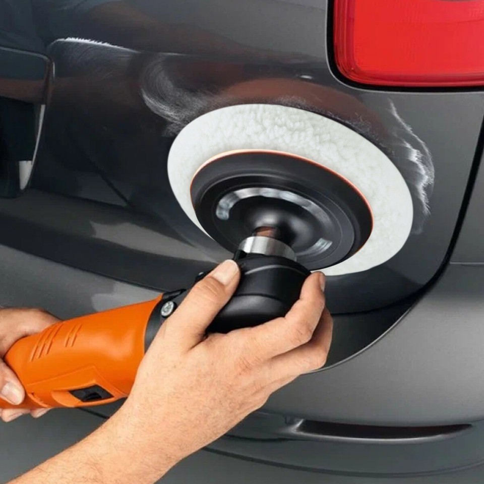 1-12 PCS Polishing Bonnet Buffer Pads Soft Wool For 5-6" 7-8" 9-10" Car ...