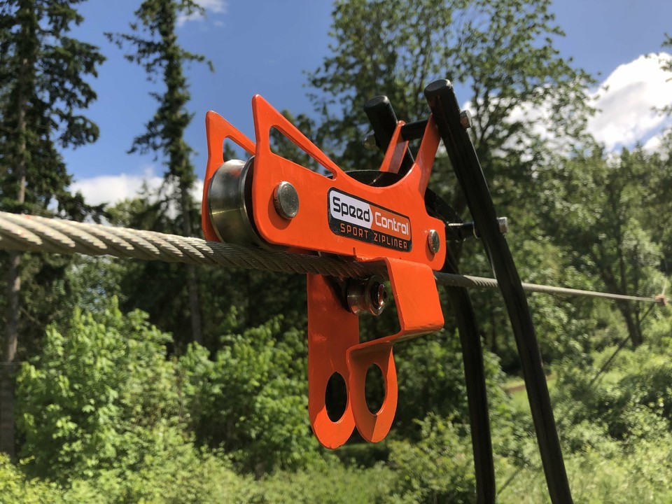 Zip line Trolley with Brake (Sport) - revolutionary no-wear braking ...