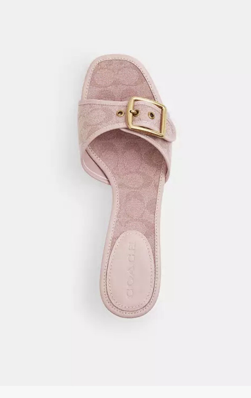 Authentic Pink Carnation Coach Margot Kitten Heels | eBay