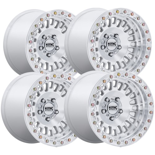 (Set of 4) KMC UTV KS242 Aztec Beadlock 15x8 5x4.5" +0mm Machined ...