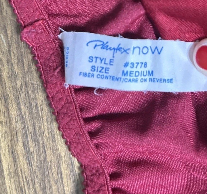 Vtg Playtex Now Ruby Shiny Panties Hi-Cut Lace Nylon Panties Silky M ...