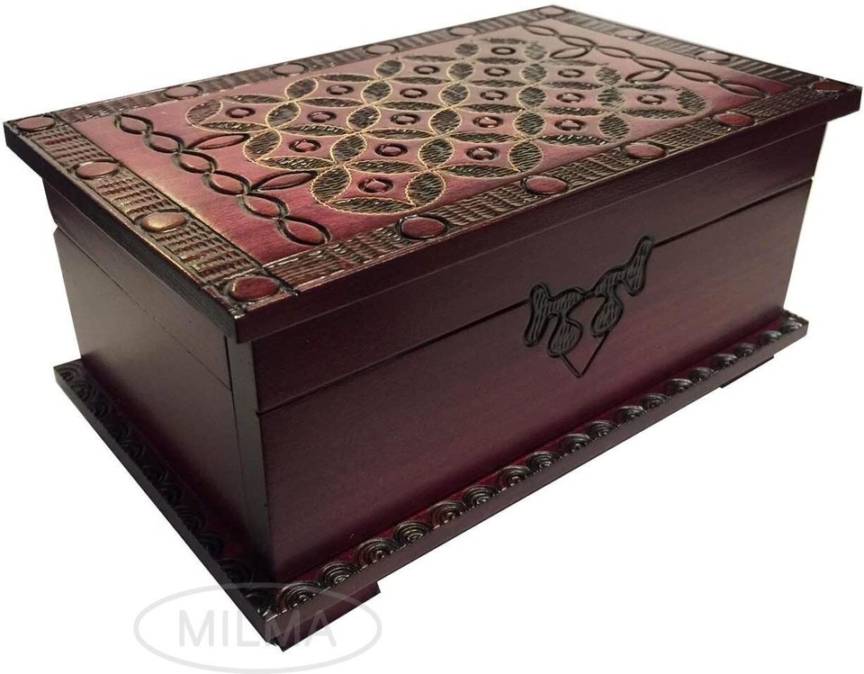 Celtic Box Handmade Wood Secret Opening Celtic Trick Puzzle Keepsake ...