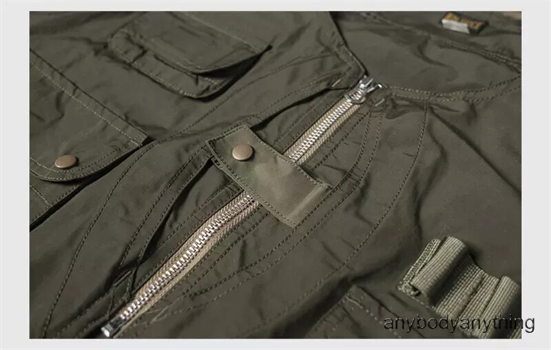 Mens Utility Strap Vest Outdoor Field Multi-Pocket Casual Gilet ...
