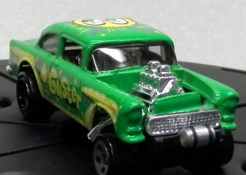 2012 HOT WHEELS '55 CHEVY GASSER "GUSTER" MOON EYES,FRONT FUEL TANK ...