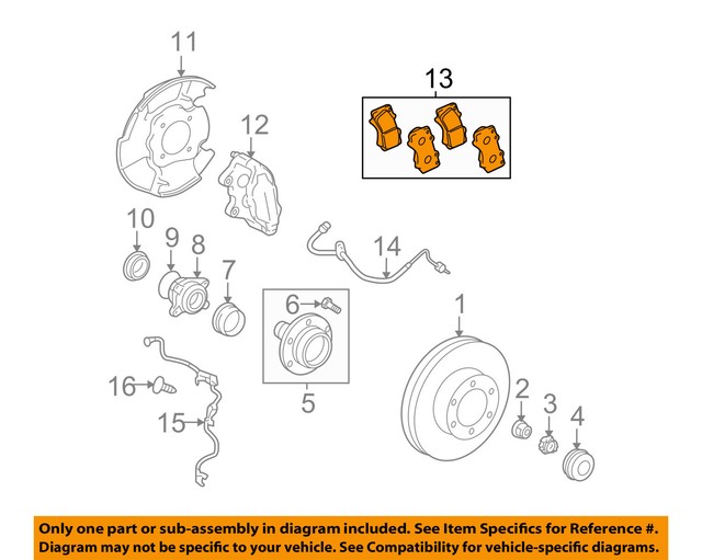 Toyota 0446504070 Genuine OEM Factory Original Brake Pads for sale ...