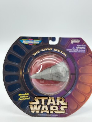 IMPERIAL STAR DESTROYER MICRO MACHINES 1996 Wars Die Cast Metal Galoob ...
