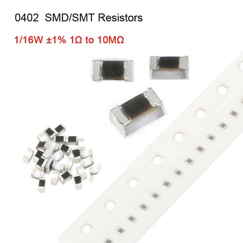 200Pcs 1/16W 0402 SMD/SMT Resistors Tolerance ±1% - Full Range of ...