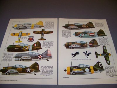 VINTAGE..BREWSTER F2A BUFFALO...COLOR PROFILES/DETAILS..RARE! (510G) | eBay