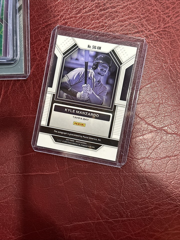 Kyle Manzardo 2023 Prizm Silver Auto Autograph RC Tampa Bay Rays R27 | eBay