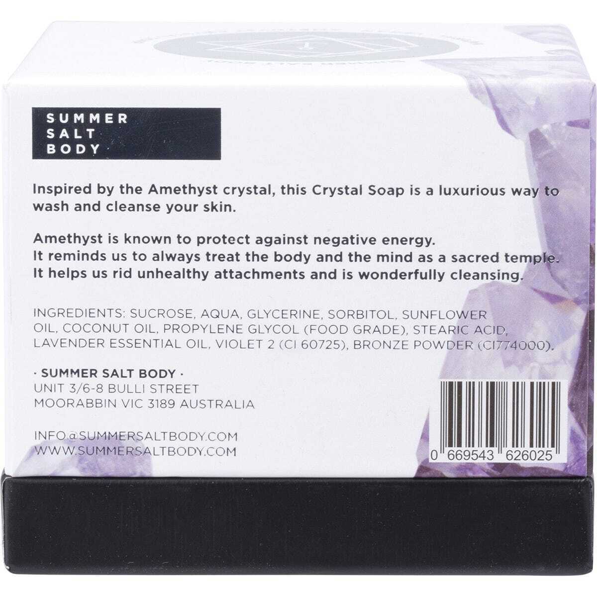 Summer Salt Body Amethyst Crystal Soap 155g | eBay
