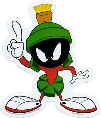 Sticker - Marvin the Martian Alien Looney Tunes Classic Cartoon 4.88 ...