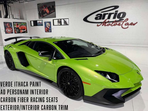 2016 Lamborghini Aventador LP 750-4 Superveloce Verde Ithaca paint, Ad ...