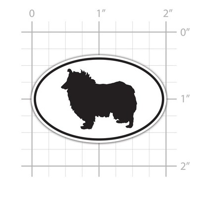 Collie Euro Oval Sticker for water bottle phone tumbler hard hat | eBay
