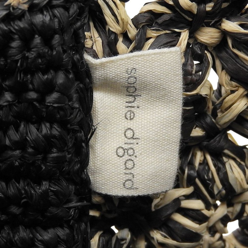 Borsa a mano Sophie Digard intrecciata in rafia marrone beige da donna ...